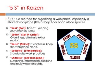 Kaizen Philosophy | PPT
