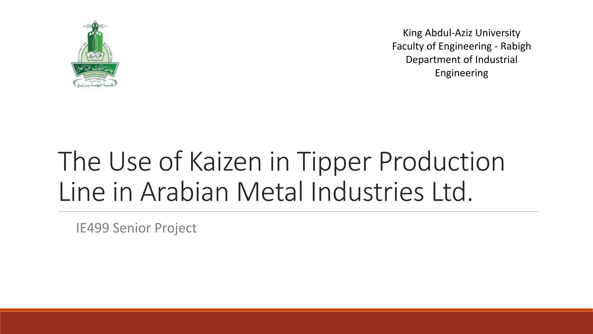 Kaizen (senior project) | PPTX