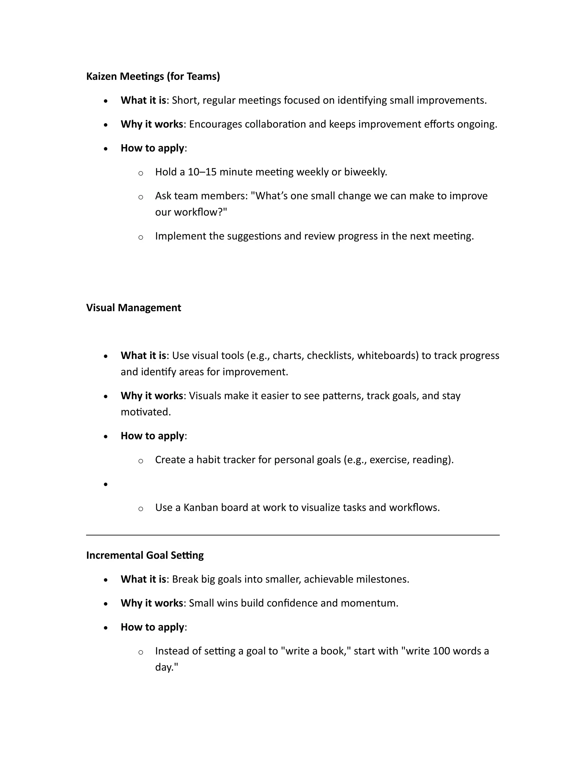 kaizen strategies.pdf strategies and application | PDF