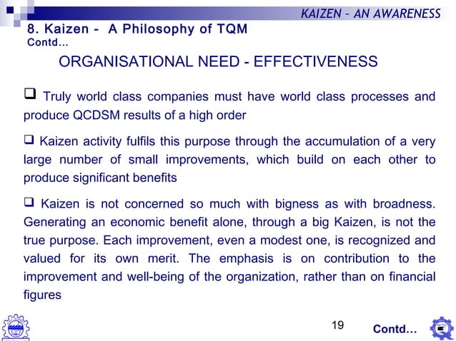 Kaizen study material | PPS | Business Administration | Business