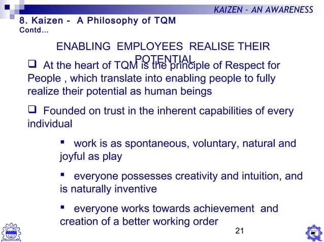 Kaizen study material | PPS | Business Administration | Business