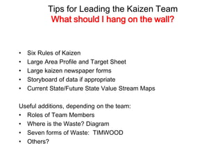 Kaizen team leader guide | PPT