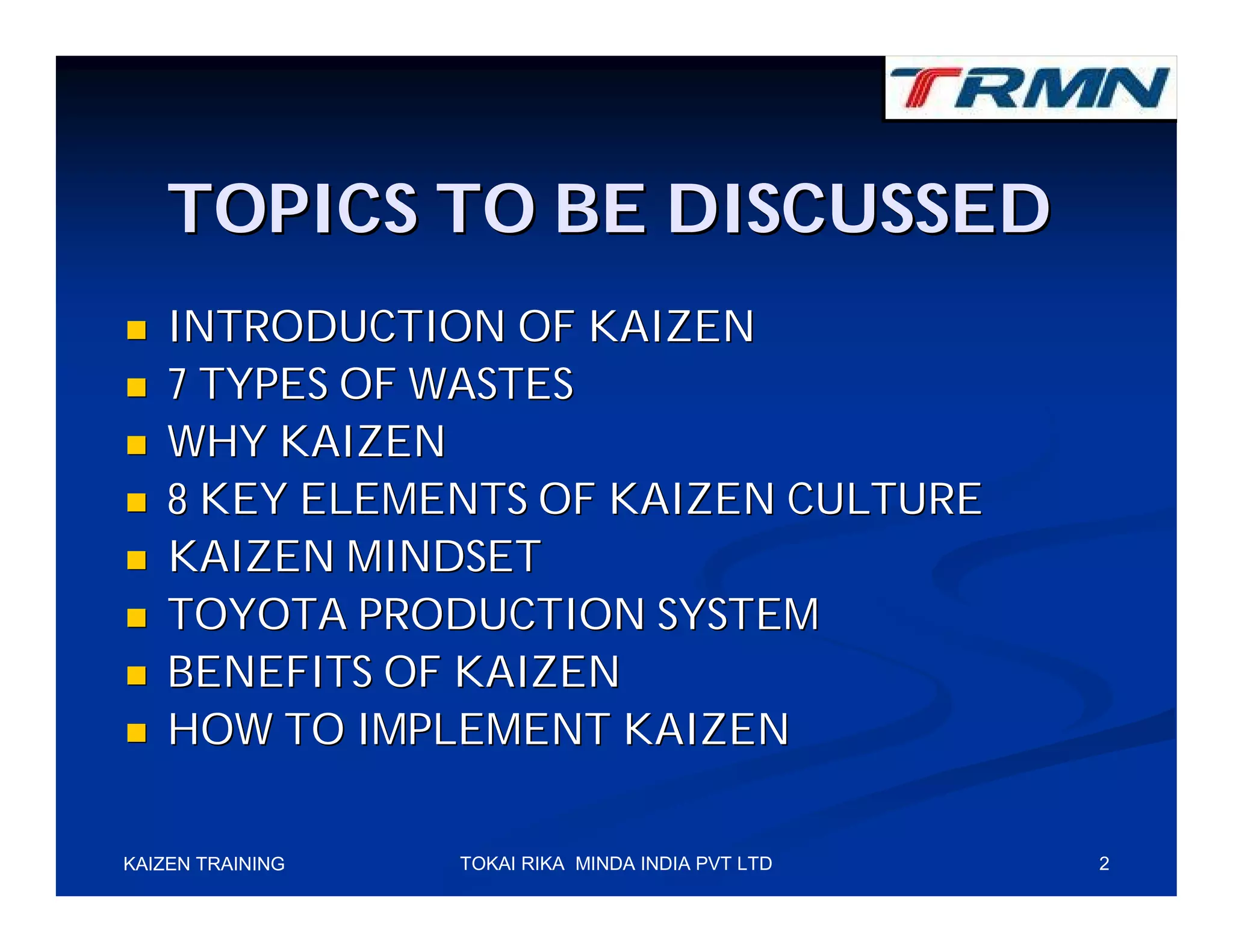 Kaizen training | PDF