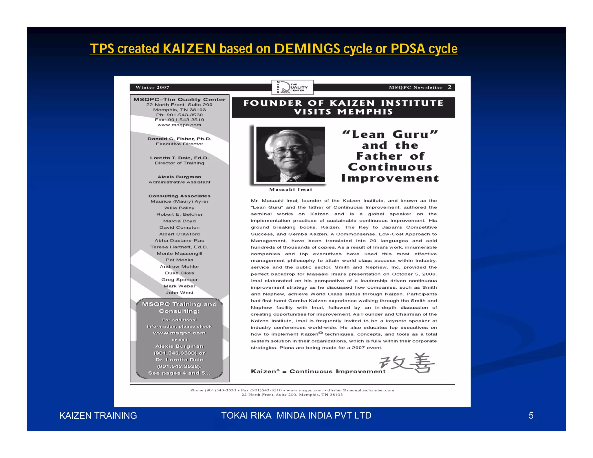 Kaizen training | PDF