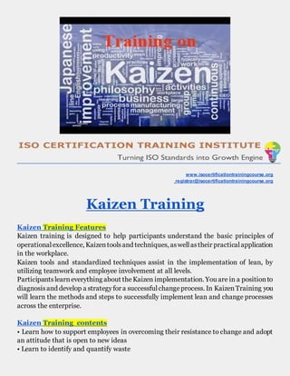 Kaizen | Kaizen Training | DOCX