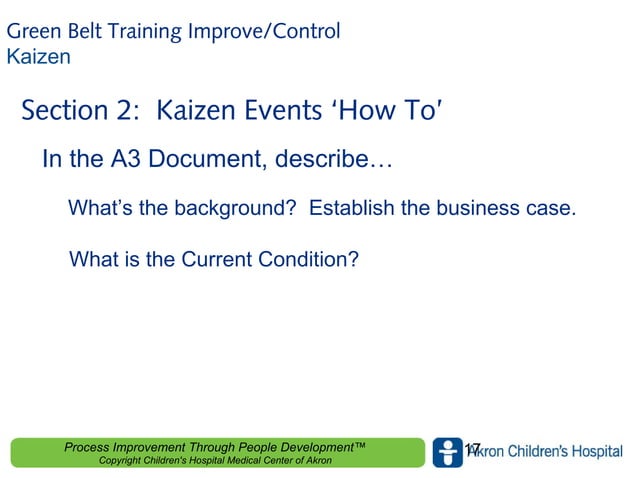 Kaizen Training | PPT | Children\'s Health | Healthy Living