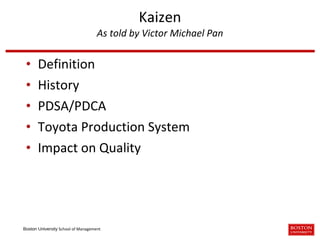 Kaizen Victor Pan | PPT