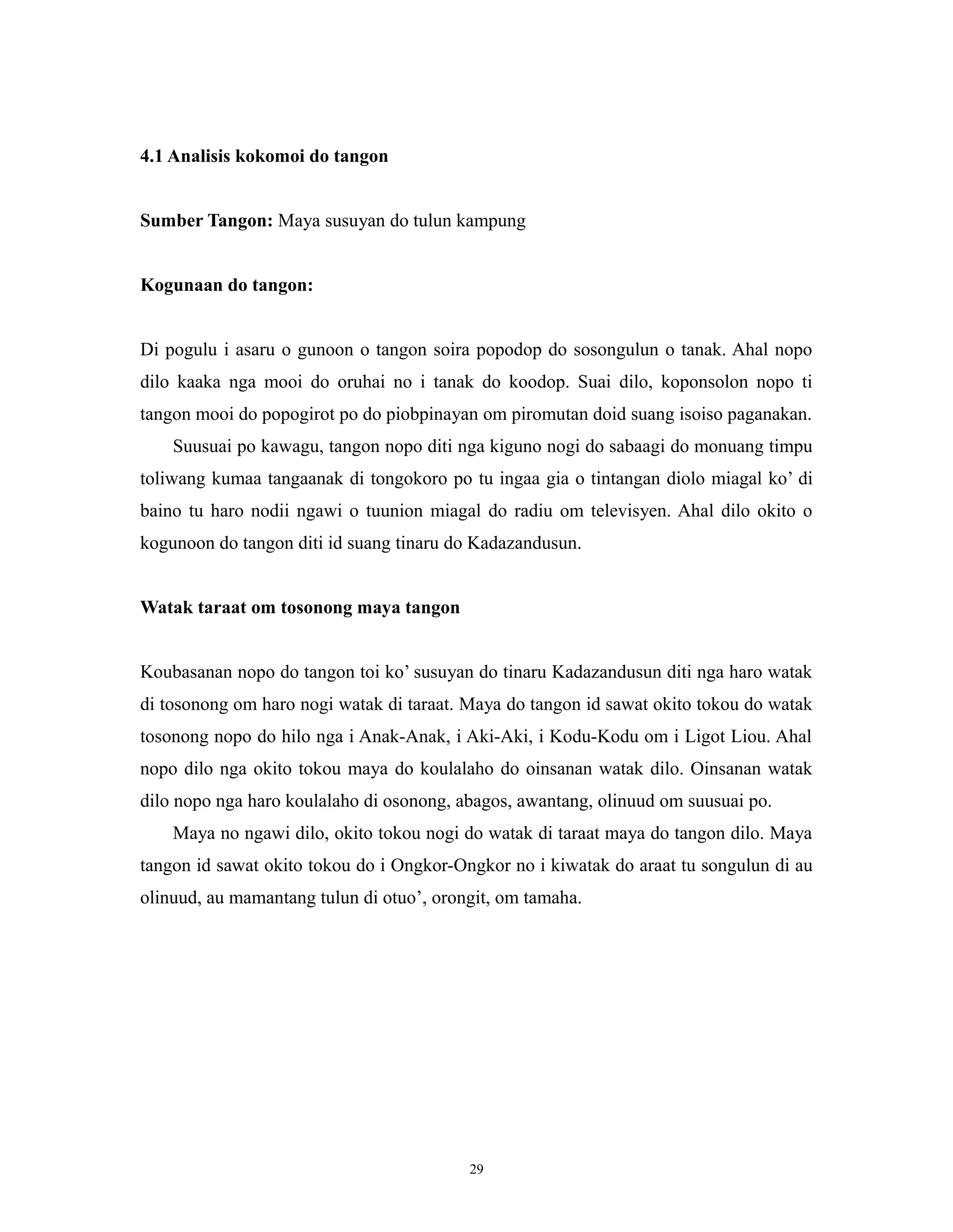 kesusasteraan Bahasa Kadazandusun | DOC