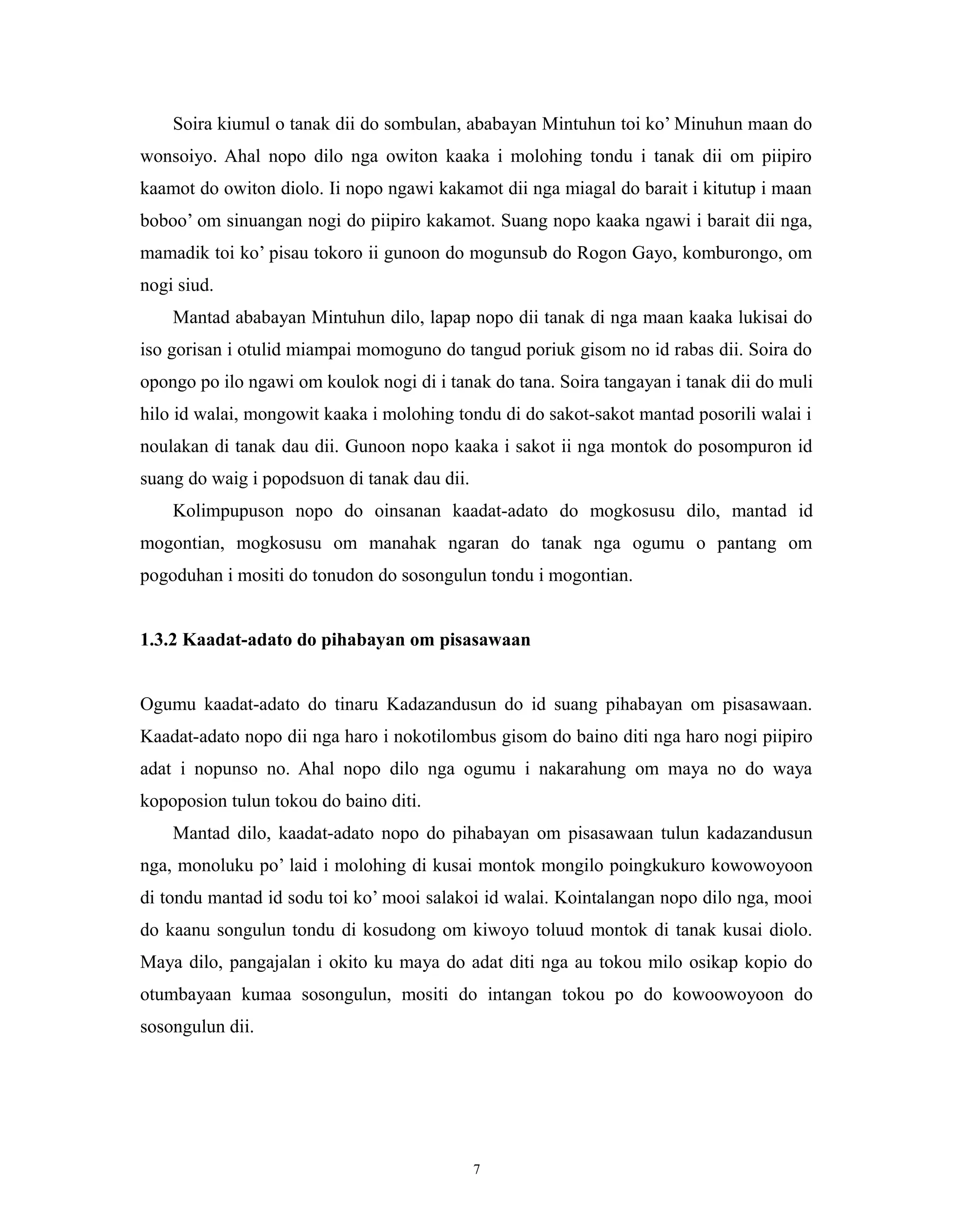 kesusasteraan Bahasa Kadazandusun | DOC