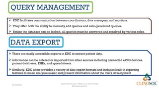 Electronic Data Capture (EDC) Systems: Streamlining Data Collection | PPTX