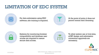 Electronic Data Capture (EDC) Systems: Streamlining Data Collection | PPTX