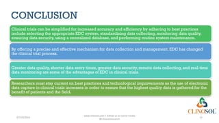 Electronic Data Capture (EDC) Systems: Streamlining Data Collection | PPTX