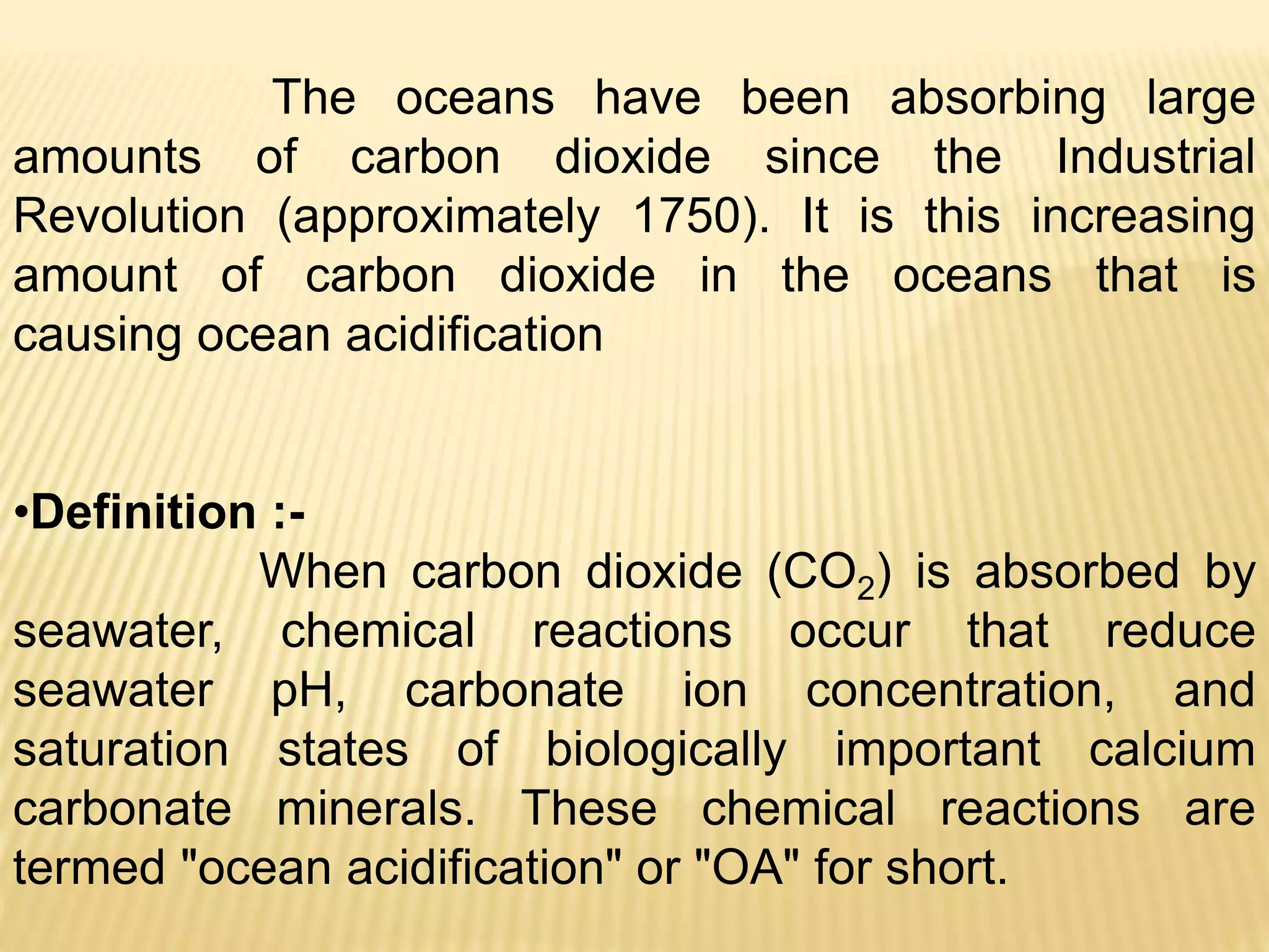 ocean acidification | PPTX