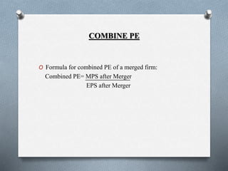 Exchange ratio and synergy | PPTX