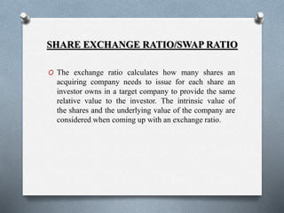 Exchange ratio and synergy | PPTX