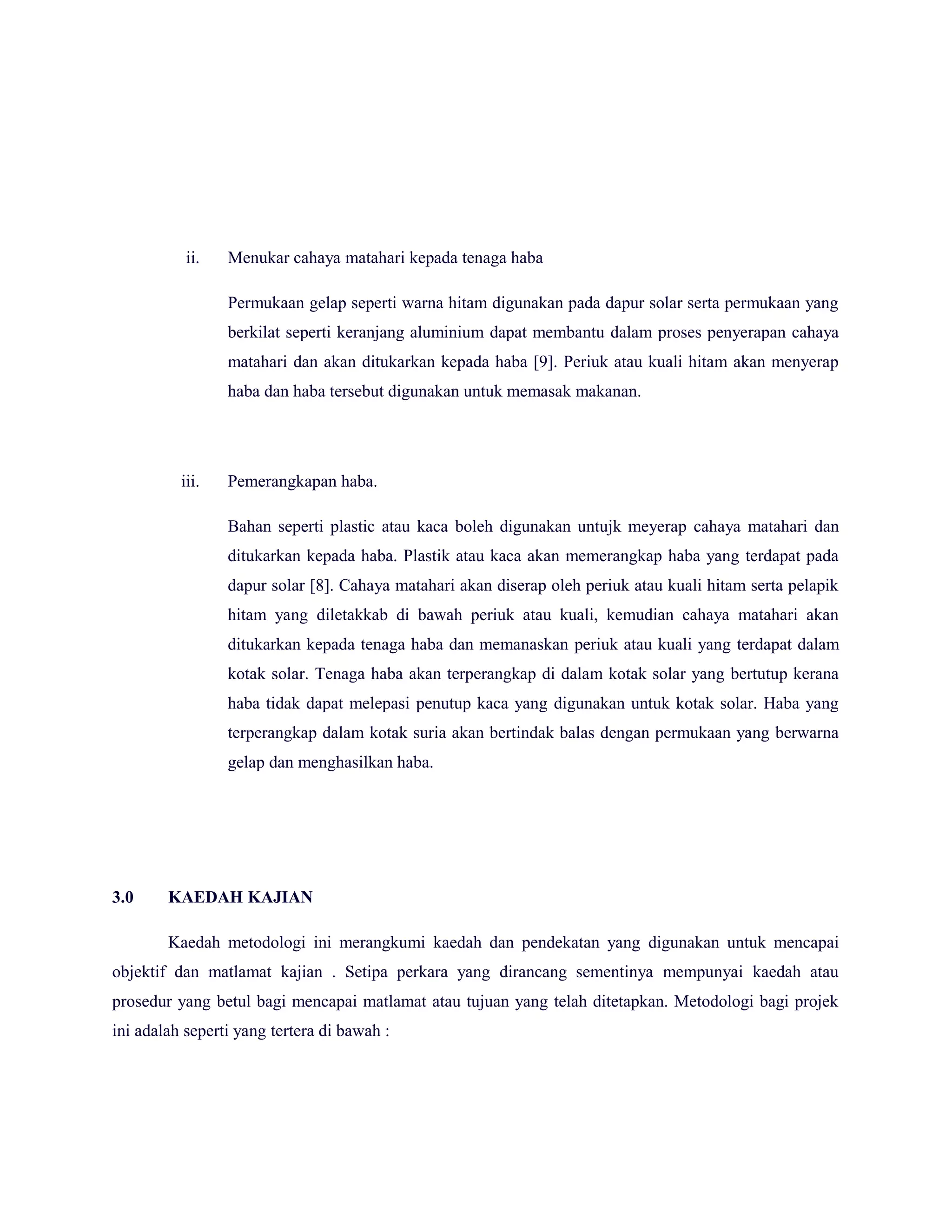 Kajian Dapur Solar | DOC