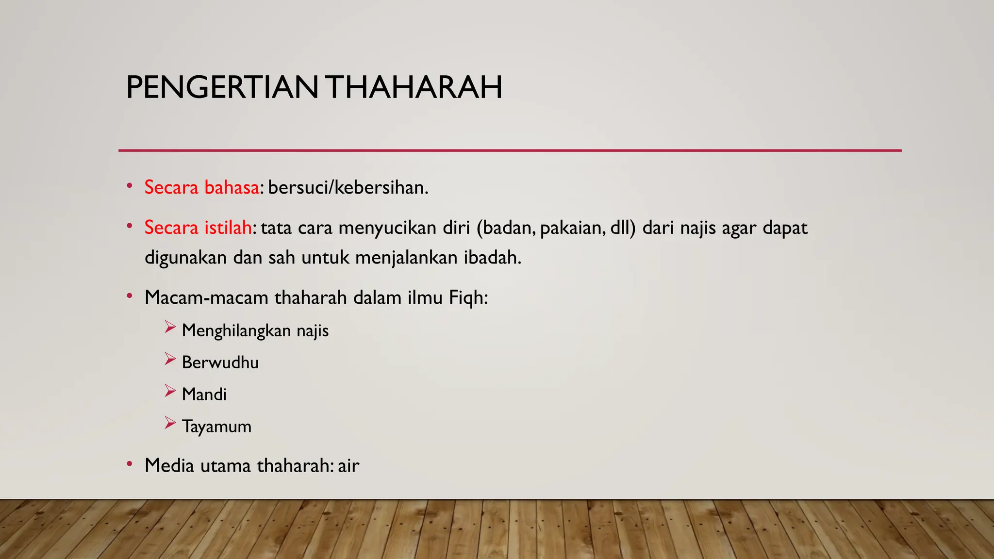 Materi Kajian Fiqh Thaharah (IG: shofhan _689) | PPTX