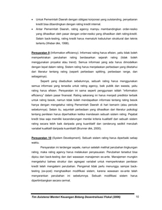 Kajian formula rating daerah | PDF