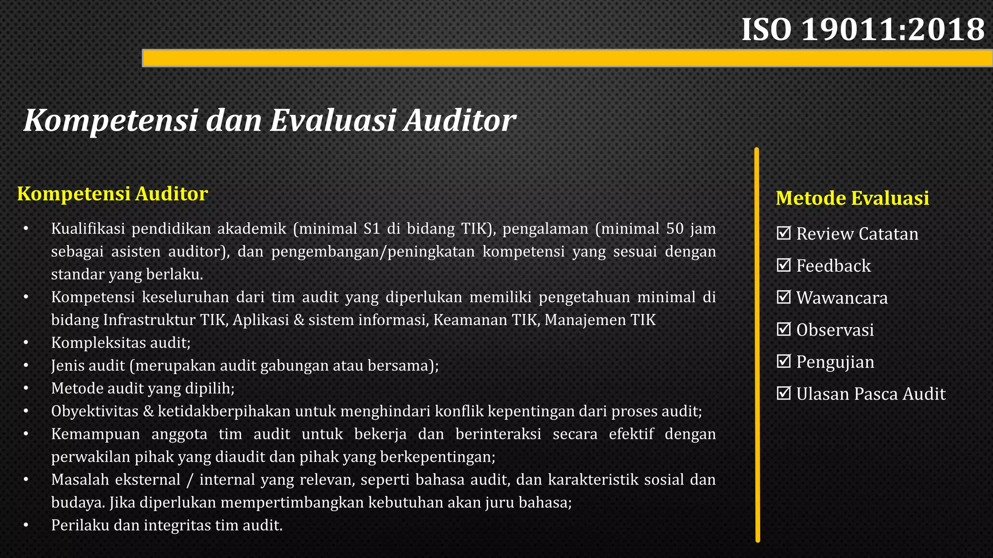 Kajian framework audit TI | PPTX