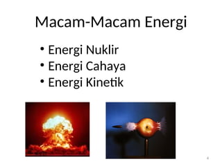 PERUBAHAN ENERGI DAN PERUBAHANNYA PEMBELAJARAN | PPT