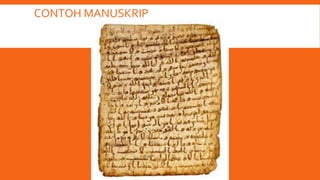 Kajian jurnal hakekat manuskrip | PPTX