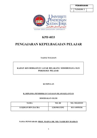 Kajian kes luqman bin zaa'ba | DOCX