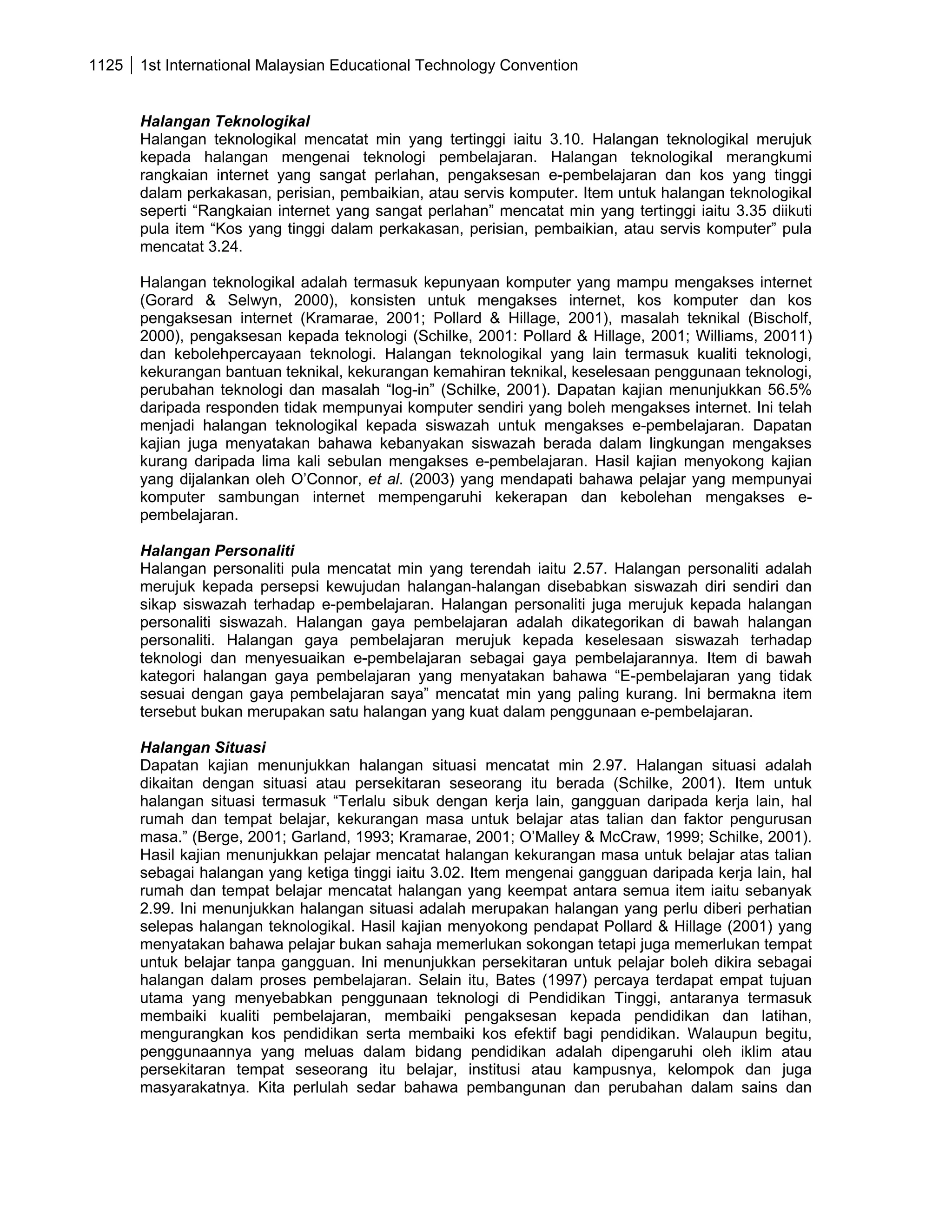 Kajian lain e learning | PDF