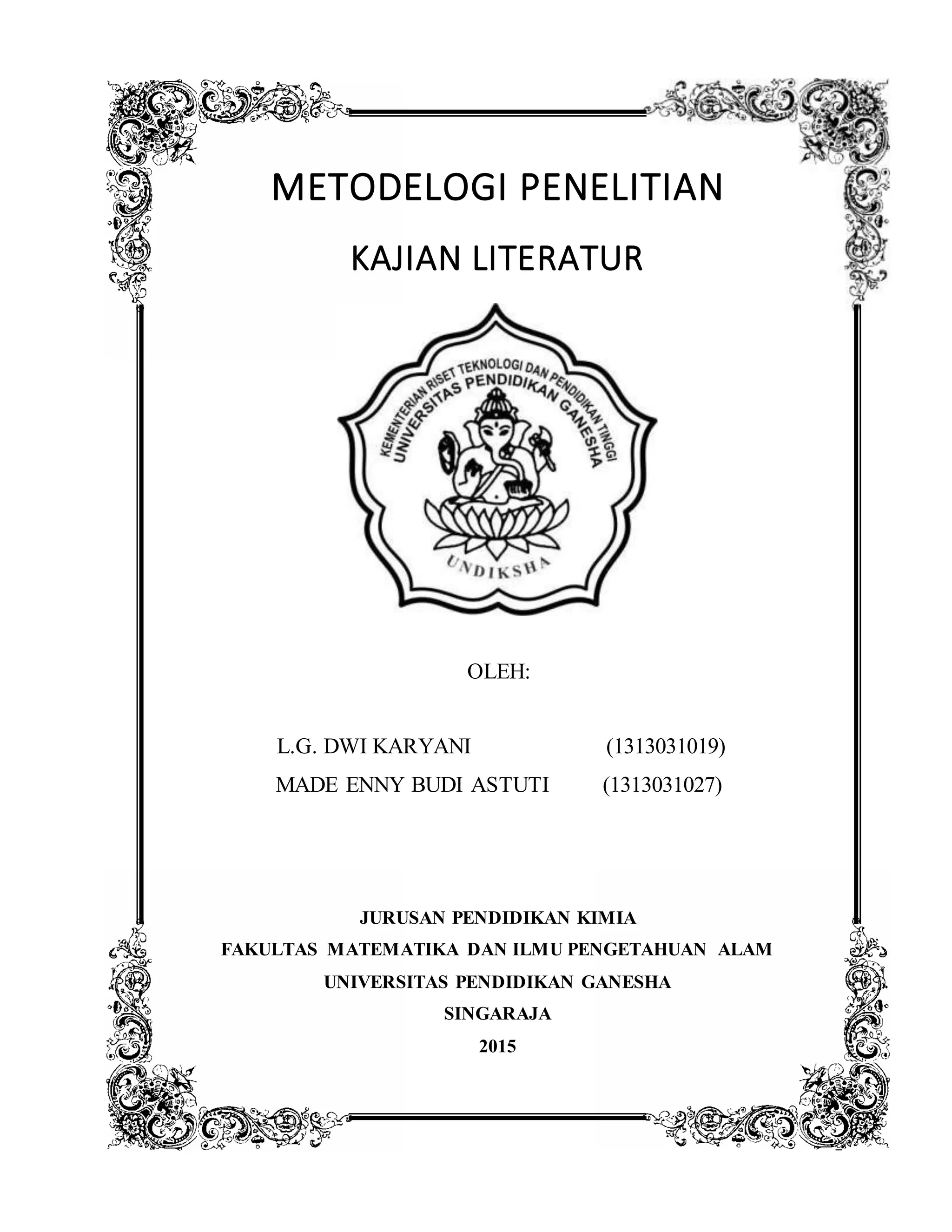 Kajian literatur | DOCX