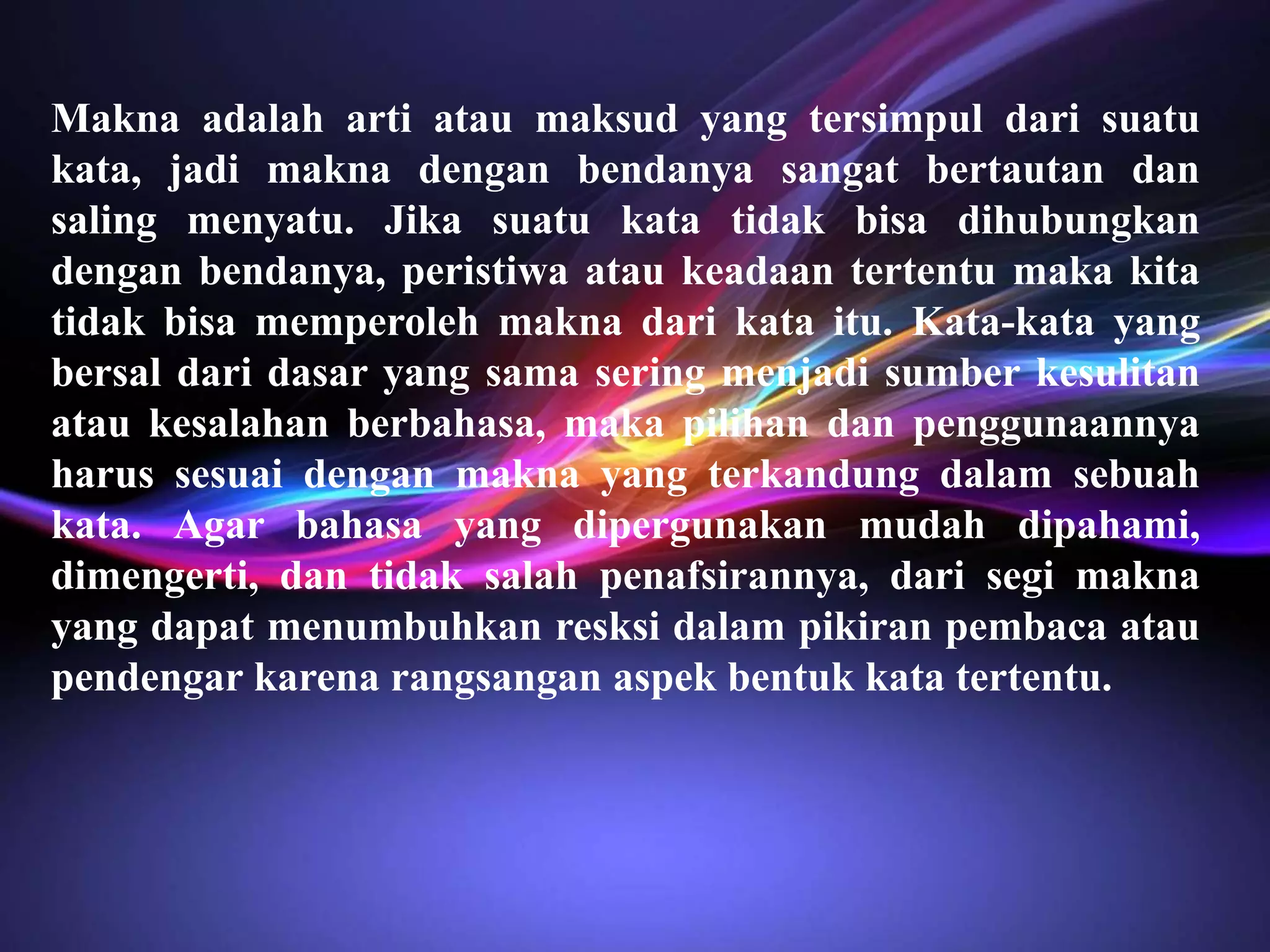 Kajian makna bahasa | PPTX