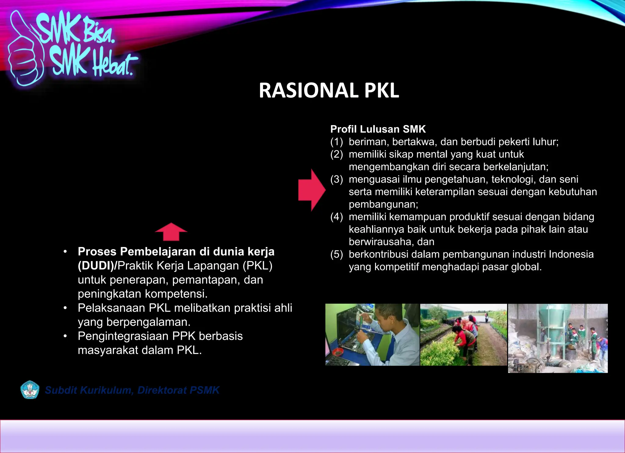 Kajian Pelaksanaan kegiatan Praktik Kerja Lapangan | PPTX