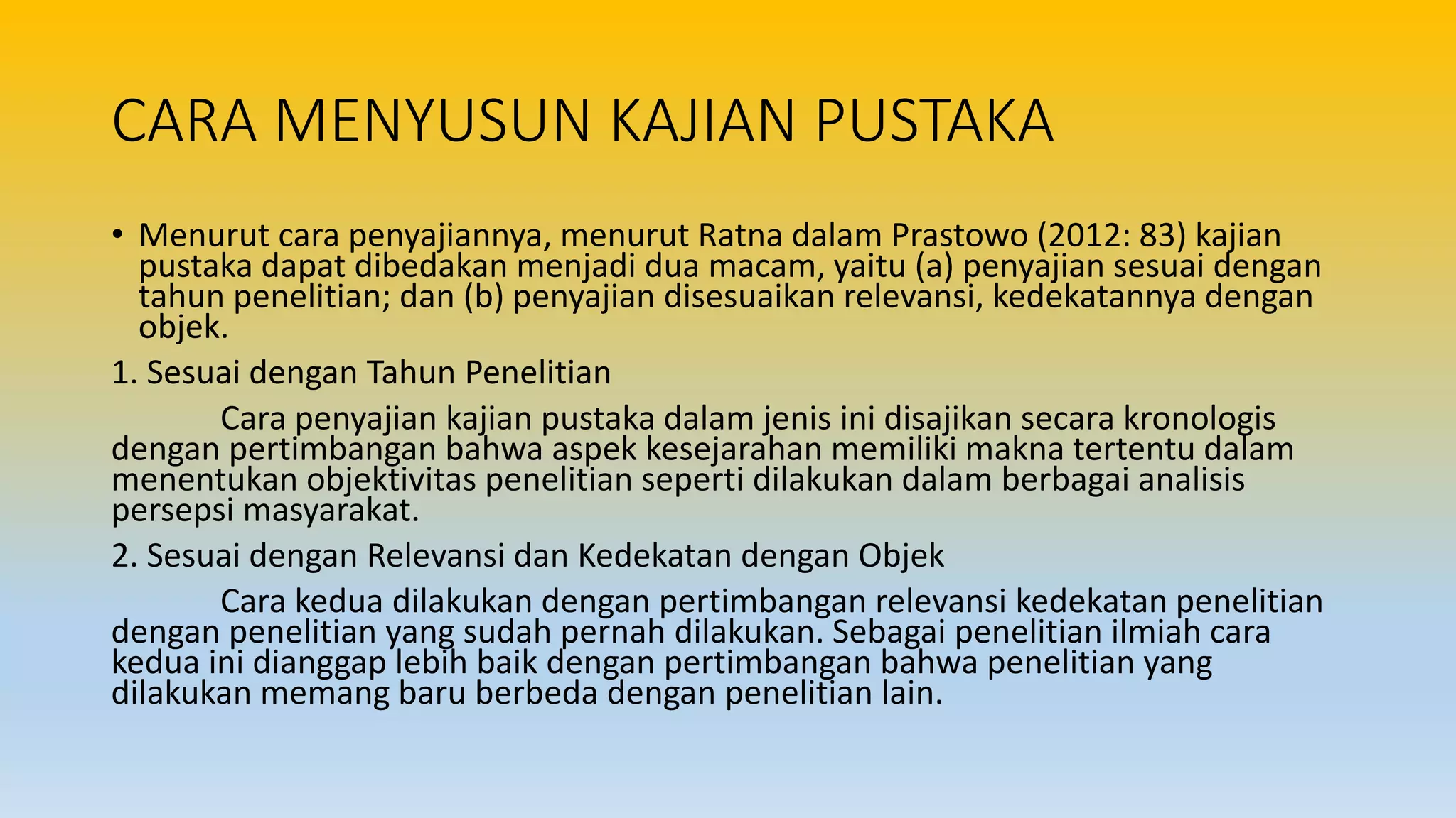 Kajian pustaka | PPTX