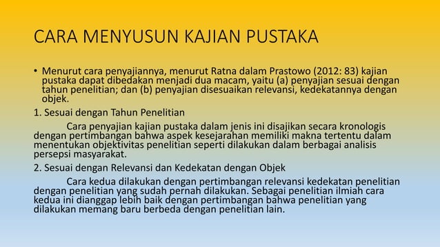 Kajian pustaka | PPT