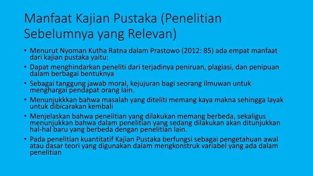Kajian pustaka | PPT