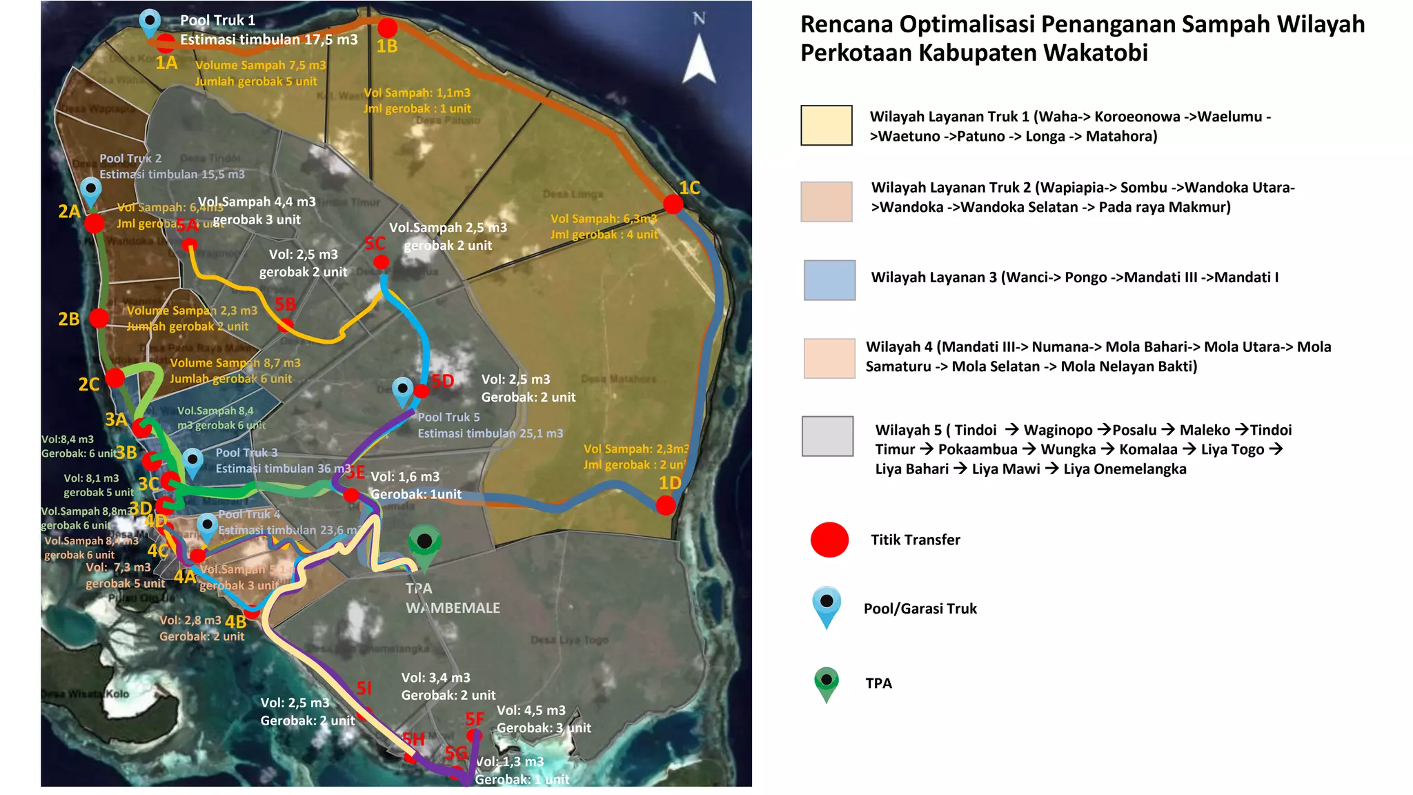 Kajian rute penanganan sampah kabupaten wakatobi | PPTX