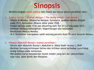 BMM3123:Kajian teks bahasa melayu klasik | PDF