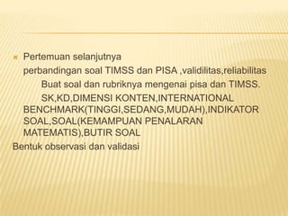 Kajian timss (trend in international mathematics and | PPTX