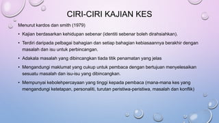 Kajian tindakan dan kajian kes | PPTX