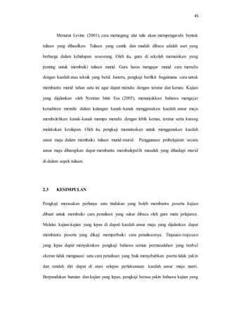 Kajian tindakan meningkatkan kemahiran menulis mekanis menggunakan kit ...