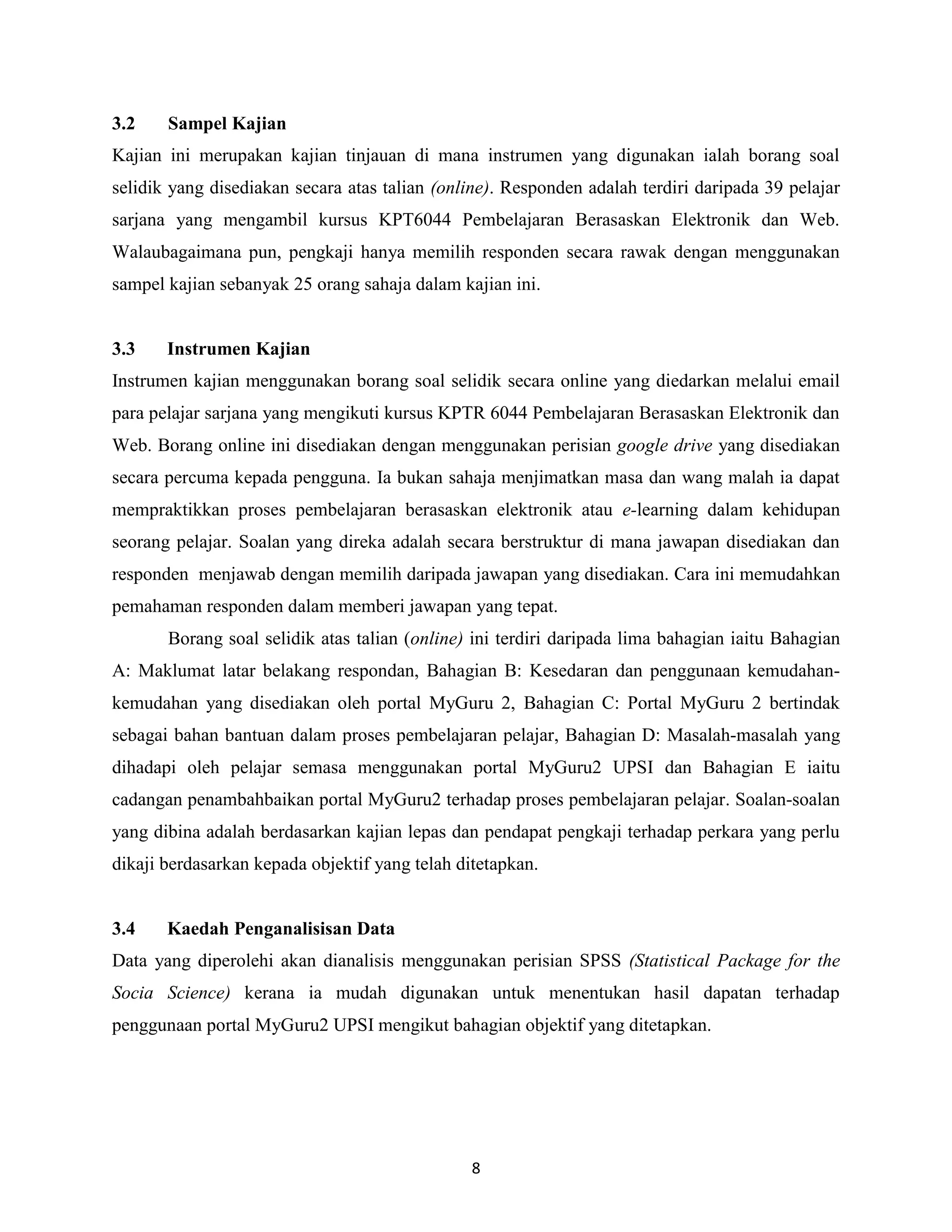 Kajian tinjauan MyGuru 2 UPSI - KPT6044 | DOCX