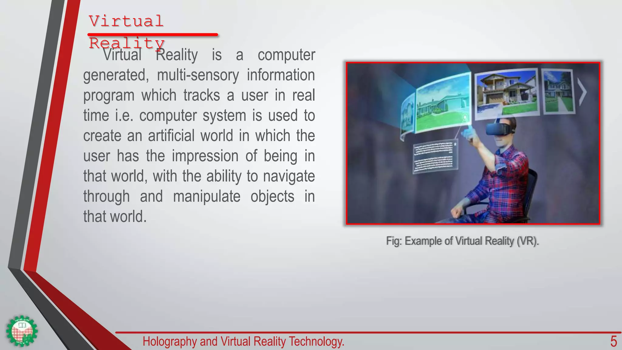 Holography and Virtual Reality | PPT