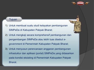 Studi Pembangunan SIMPeDa | PPT