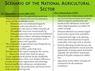 Development of Agriculture Sector in Malaysia | PPTX