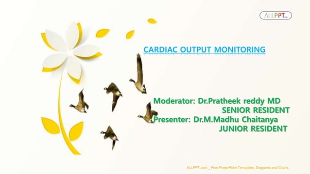 cardiac output monitoring | PPTX