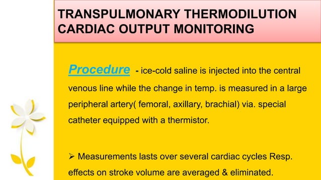 Cardiac Output Monitoring Pptx