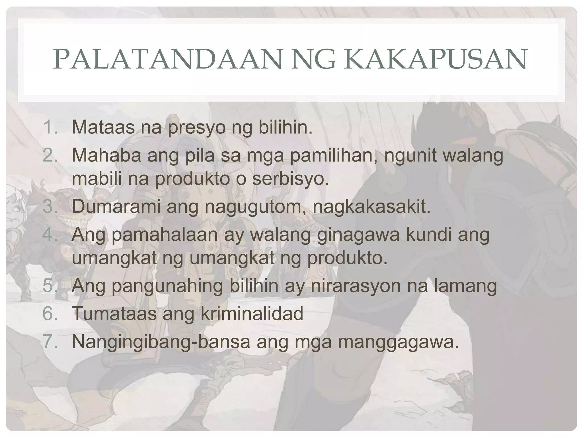 Kakapusan scarcity | PPTX