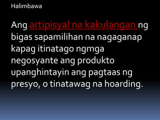 Kakapusan at kakulangan | PPTX