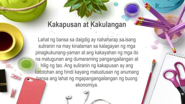 Kakapusan at kakulangan | PPTX