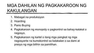 Kakapusan at kakulangan | PPTX