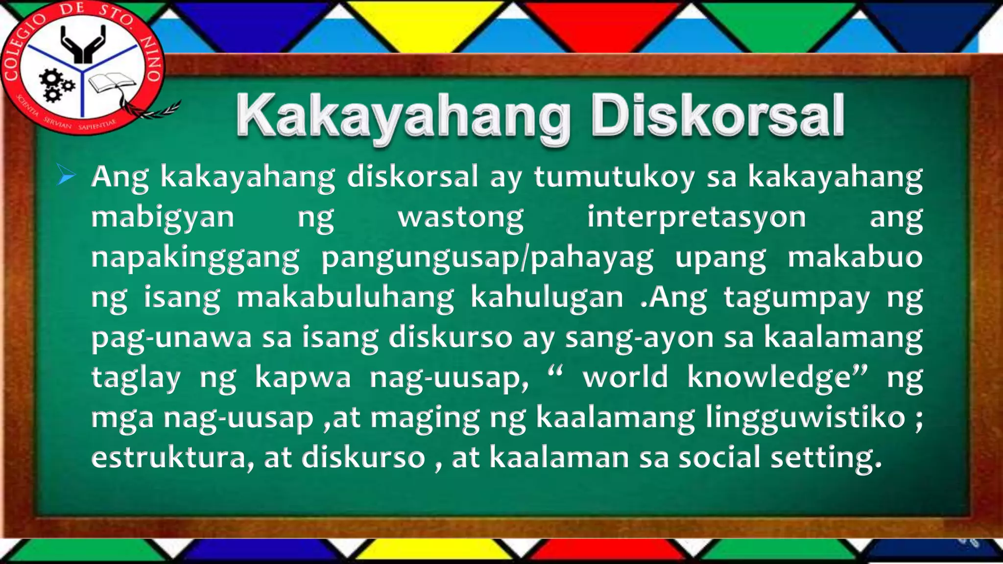 Kakayahang diskorsal | PPTX