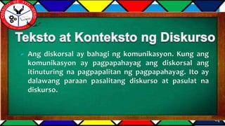 Kakayahang diskorsal | PPTX